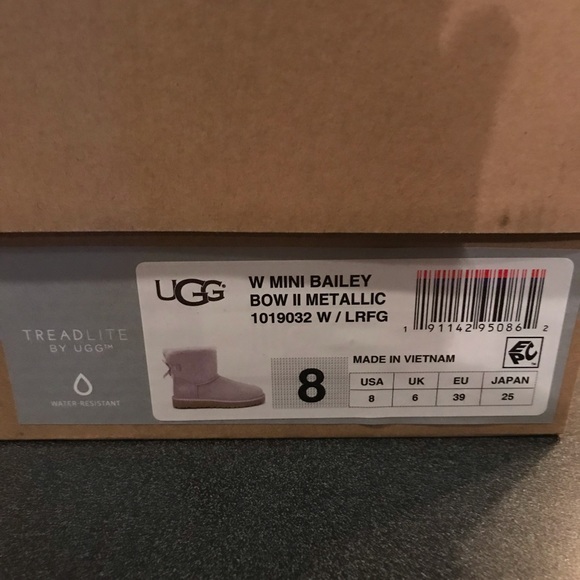UGG | Shoes | Ugg Womans Mini Bailey Bow Ii Metallic | Poshmark